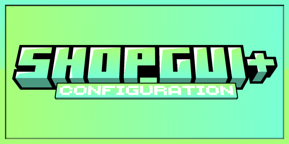 ShopGuiPlus Configuration | 7 Categories | BuiltByBit