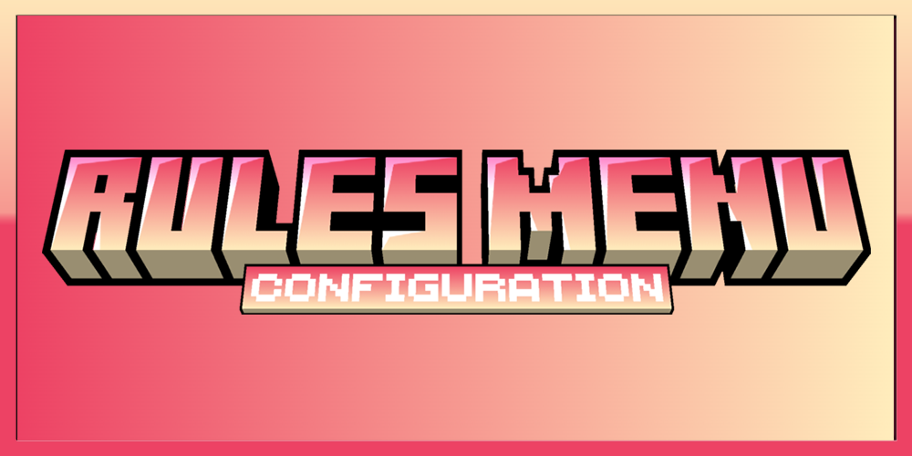 Rules Menu | Deluxe Menus Config | BuiltByBit