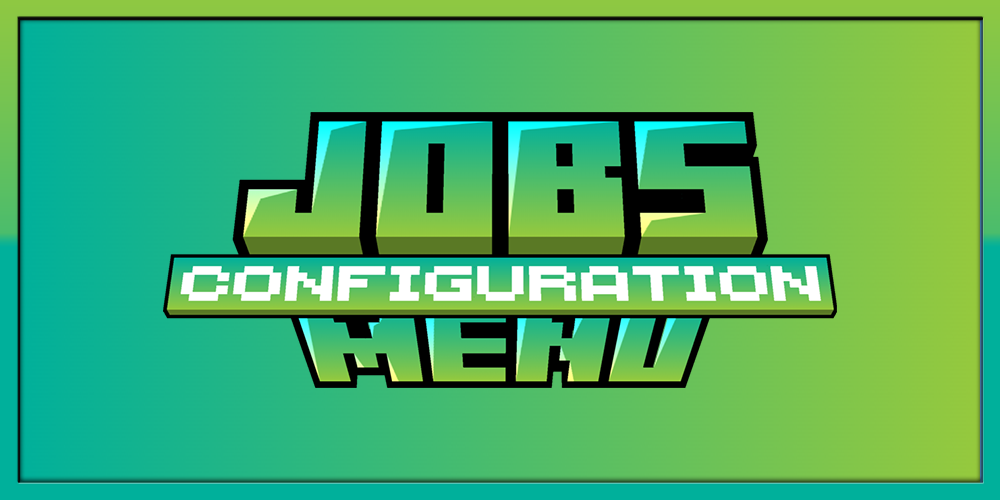 Jobs Menu | DeluxeMenus Config | BuiltByBit