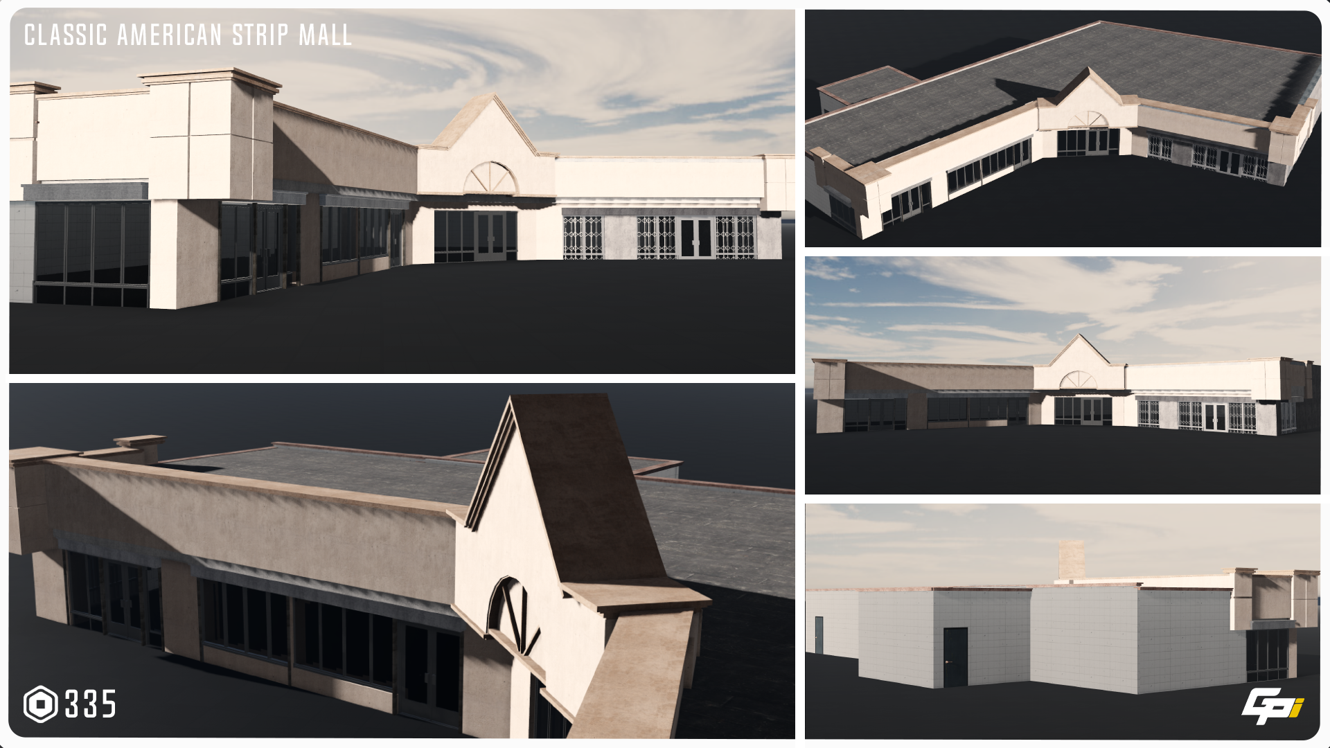 Classic American Strip Mall | BuiltByBit