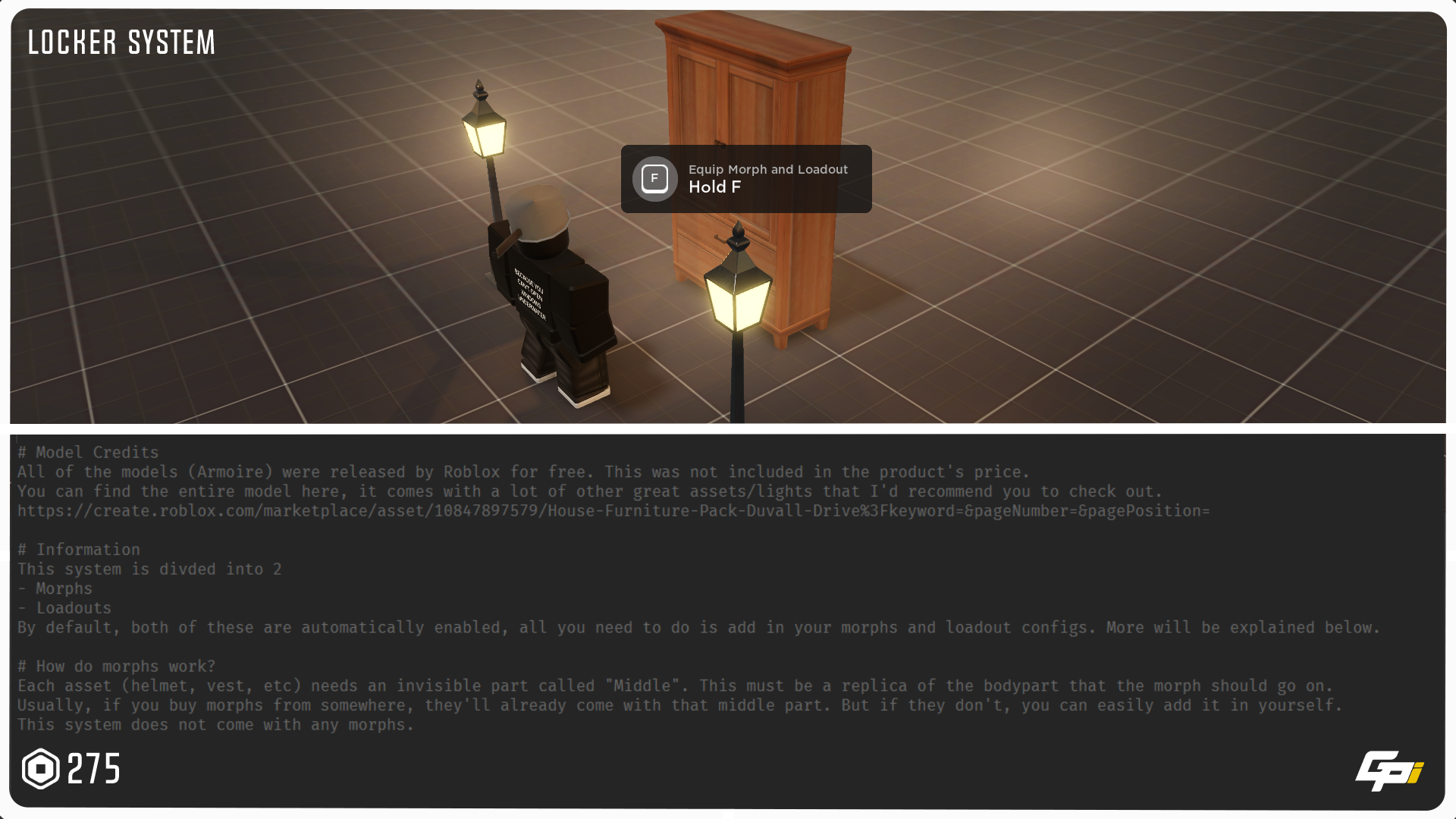 Morph/Locker System | BuiltByBit