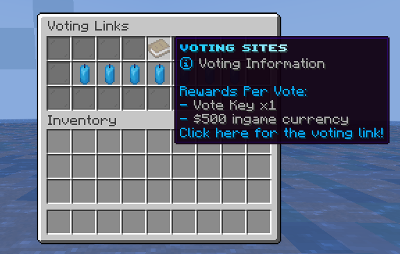Vote Menu GUI Configuration | BuiltByBit
