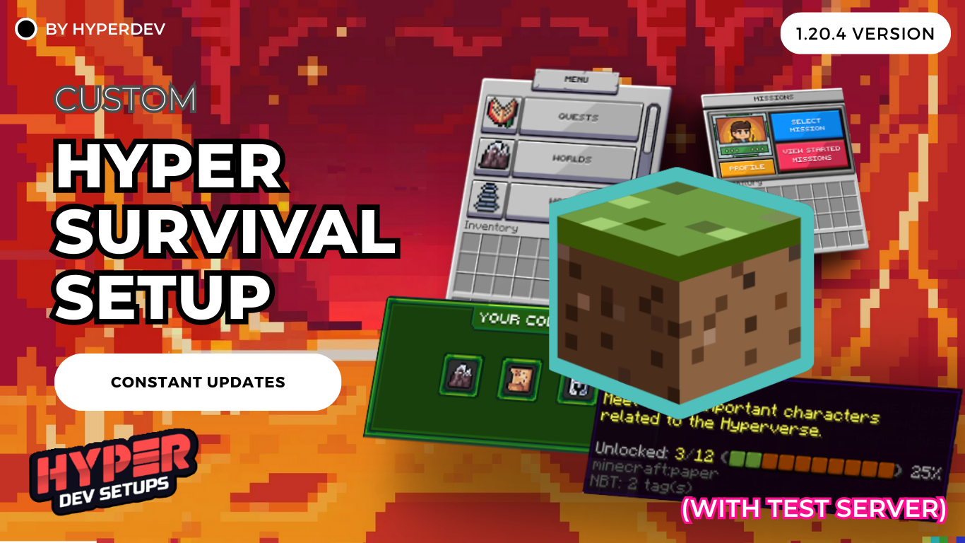 HYPER SURVIVAL SETUP - with Resourcepack | BuiltByBit