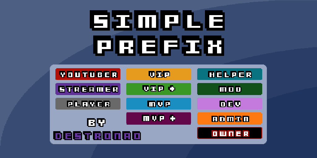 Simple Prefix by Destronao | BuiltByBit