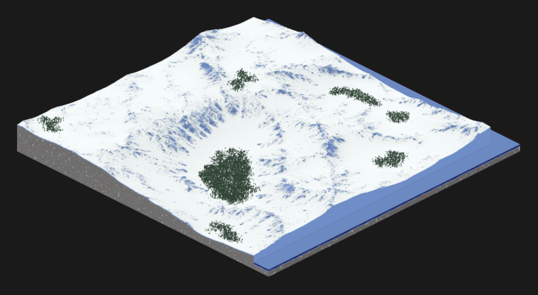 Arctic Terrain Map 2000x2000 | BuiltByBit