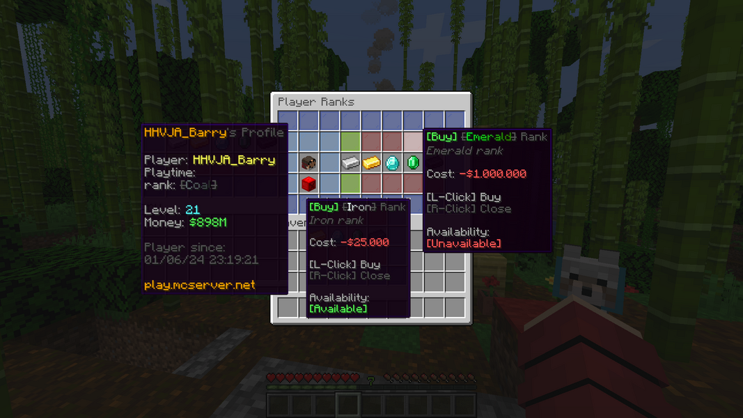 Rank up Deluxe menus configuration | BuiltByBit