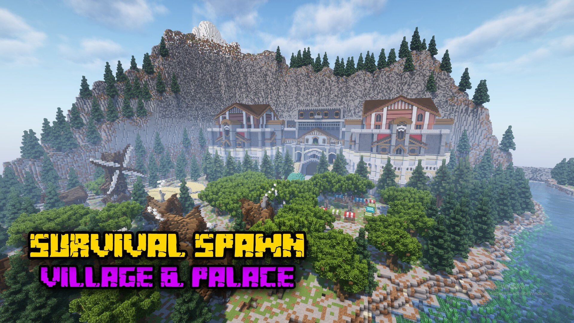 Spawn | Village and Palace | 400x368 | BuiltByBit