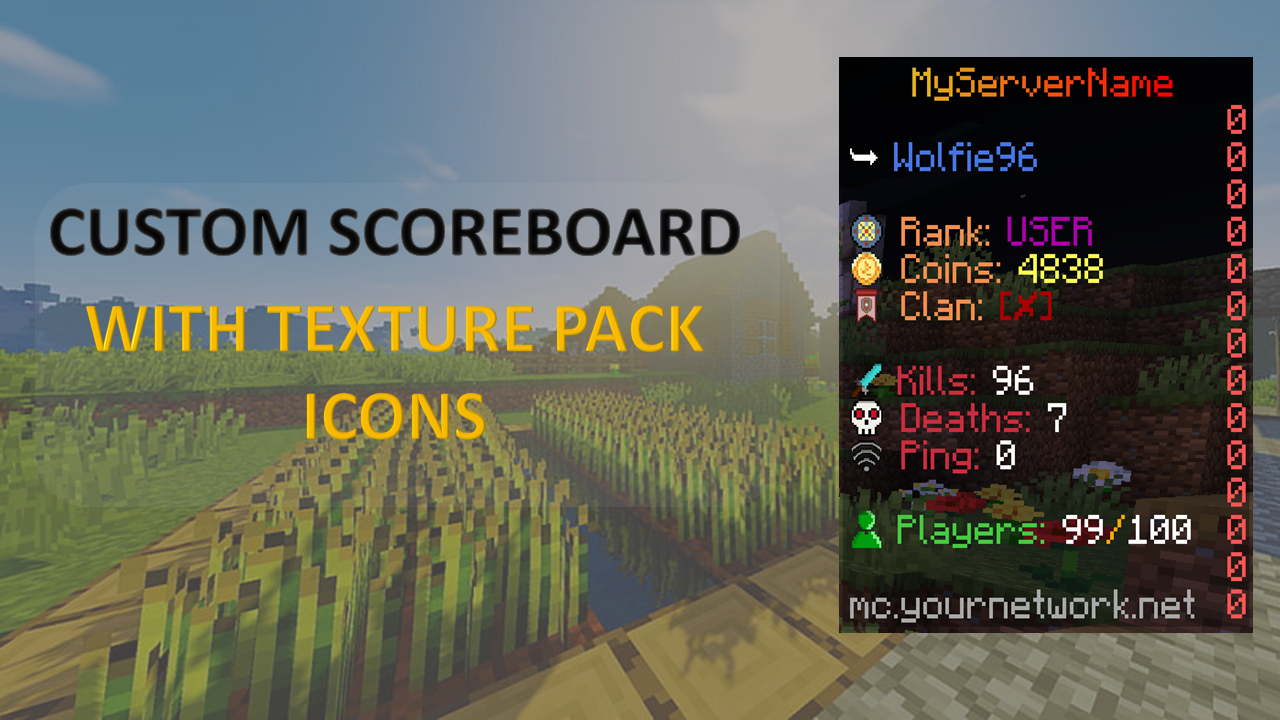 Custom Scoreboard - TexturePack INCLUDED | BuiltByBit
