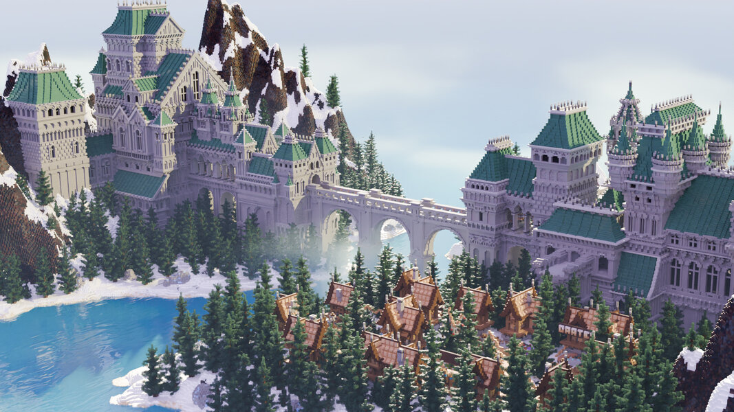 Big Medieval Village Spawn - 1352x744 | BuiltByBit