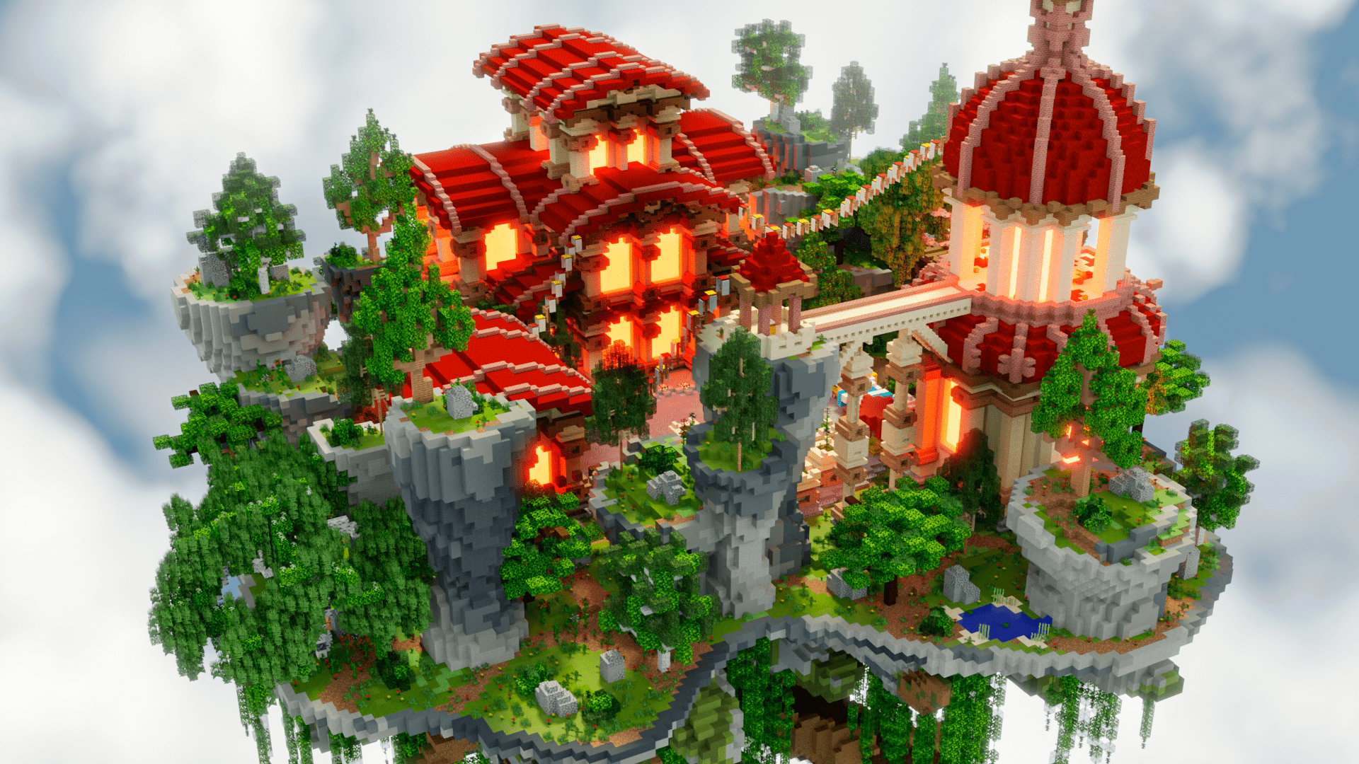 Red Oriental Lobby | BuiltByBit