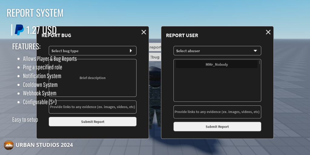 Player/Bug Report System | BuiltByBit