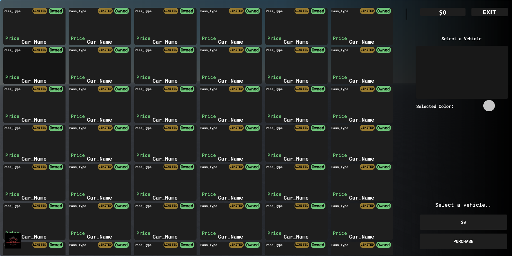 Advanced Vehicle Dealer/Spawning System | BuiltByBit