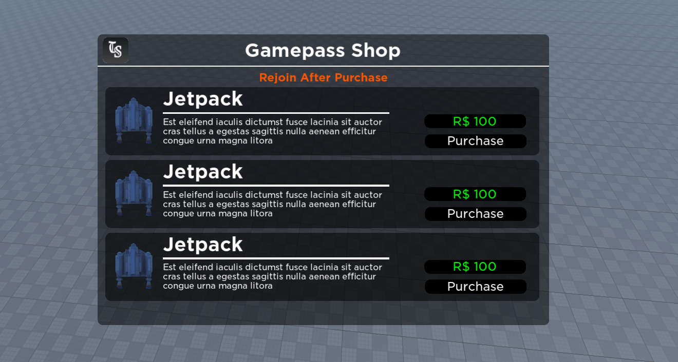 Gamepass Shop | Twelve Spade | BuiltByBit