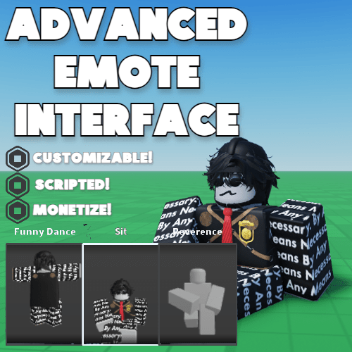 Emote Interface Advanced R6 and R15 | BuiltByBit