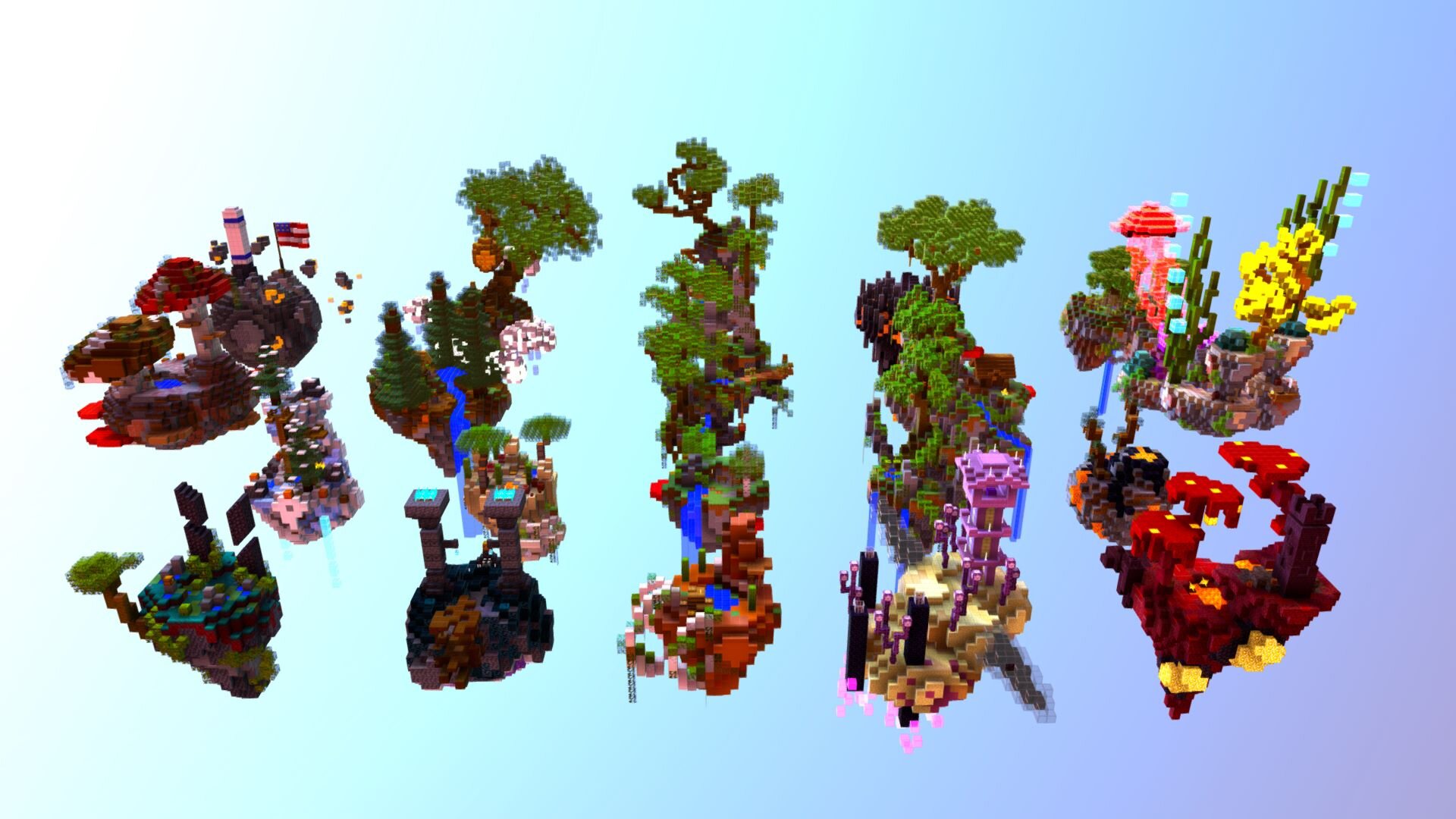 20 SkyBlock Starter Islands | Pack | BuiltByBit