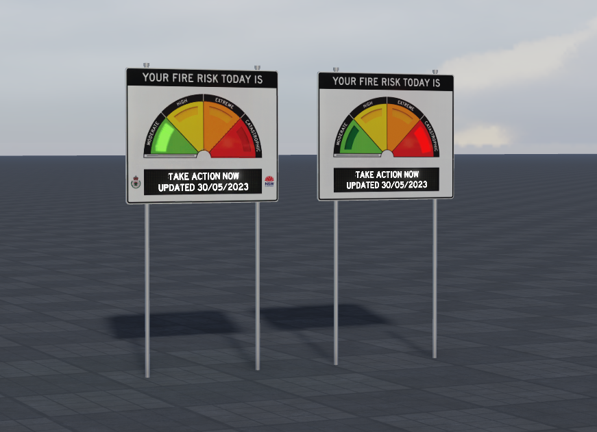 Electronic Fire Danger Rating Sign | BuiltByBit