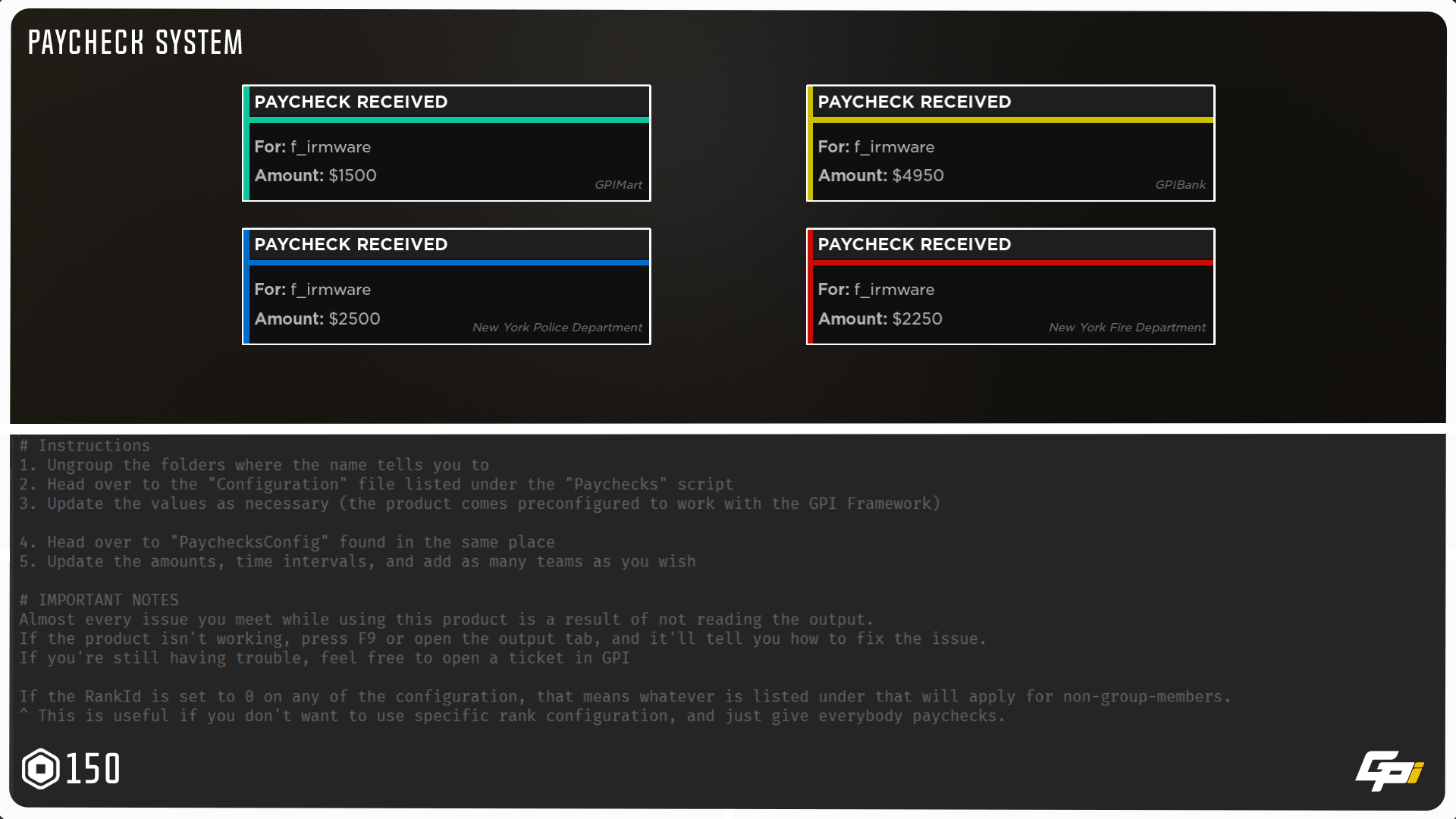 Paycheck System | BuiltByBit
