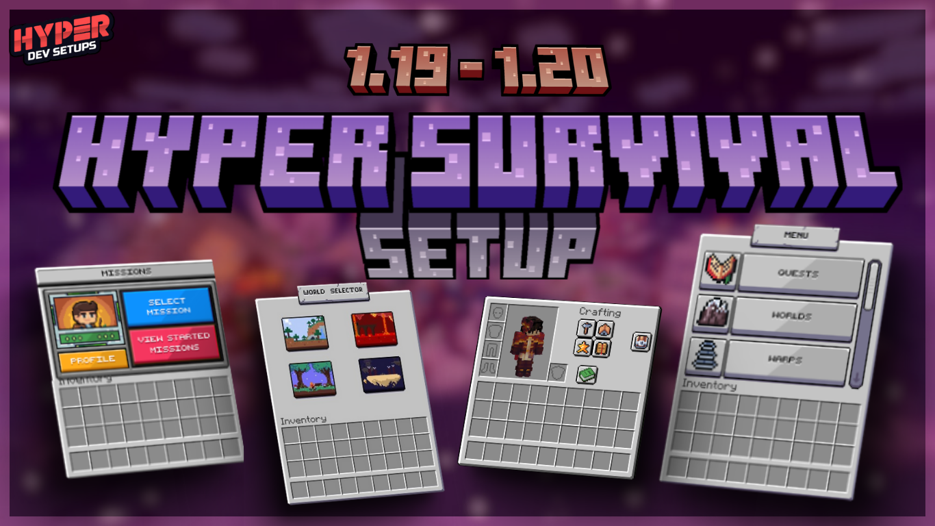 HYPER SURVIVAL SETUP - with Resourcepack | BuiltByBit