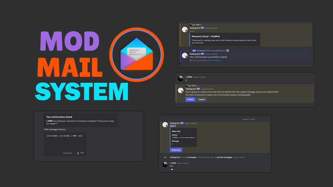 Discord Bot Modmail System Builtbybit