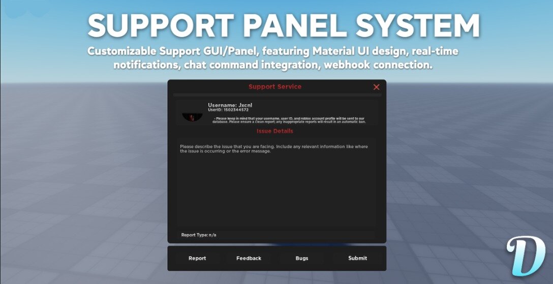 Support Panel System | BuiltByBit