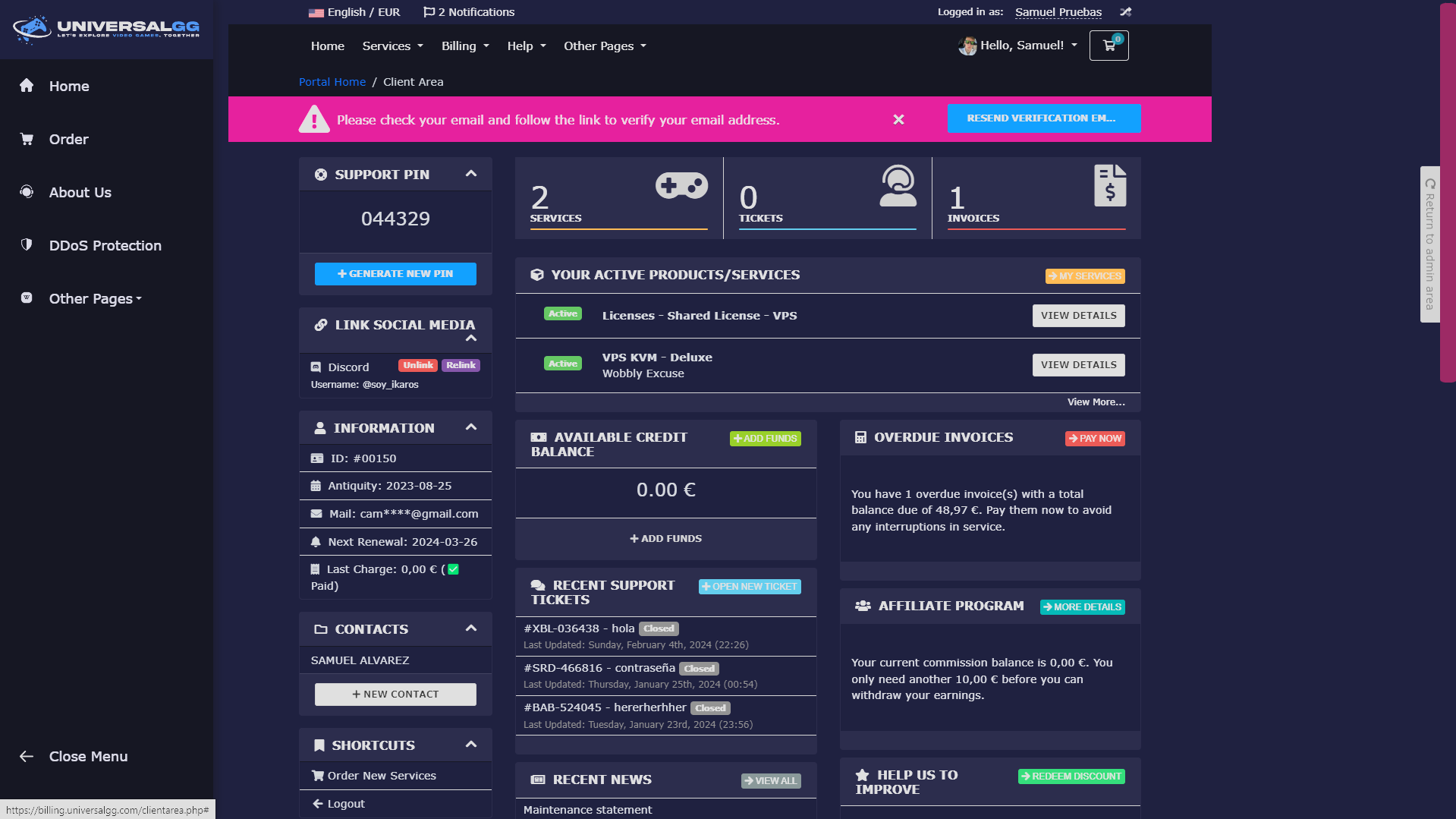 WHMCS - Vanity Theme | BuiltByBit