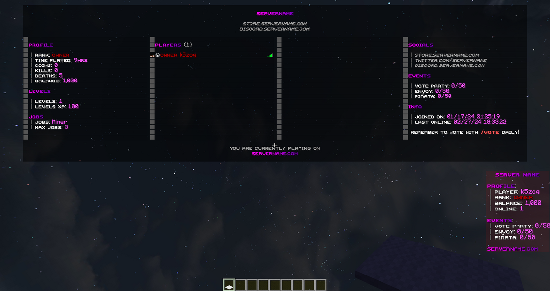 TAB CONFIG | Scoreboard + Layout | BuiltByBit