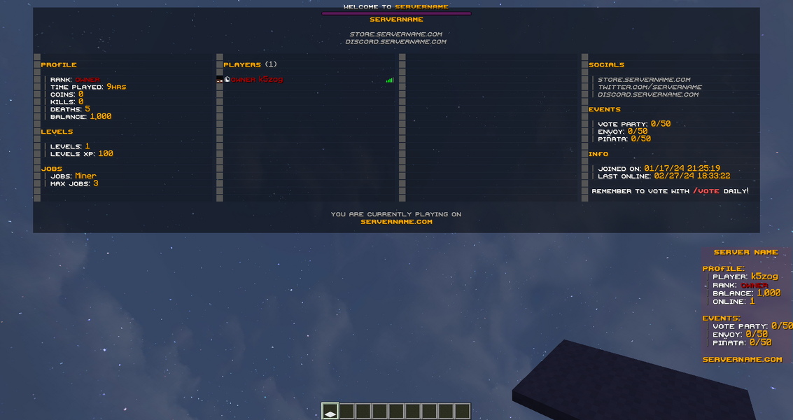 TAB CONFIG | Scoreboard + Layout | BuiltByBit
