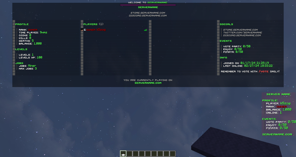 TAB CONFIG | Scoreboard + Layout | BuiltByBit
