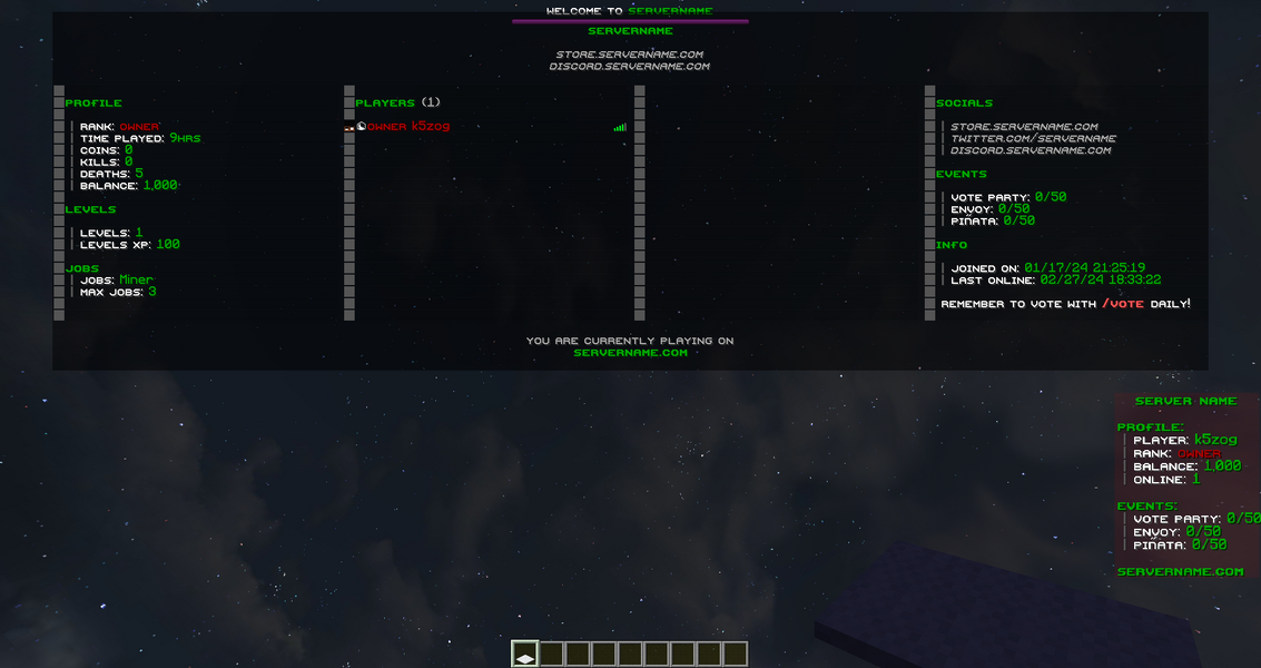 TAB CONFIG | Scoreboard + Layout | BuiltByBit