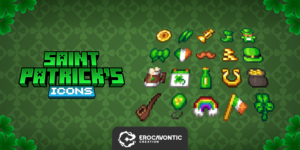 Saint Patrick's Icons Pack | BuiltByBit