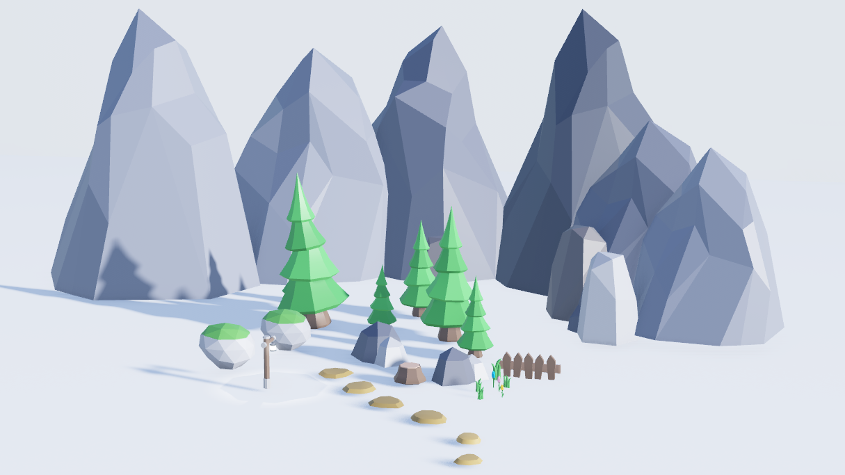 Low Poly Nature Pack V2 | BuiltByBit