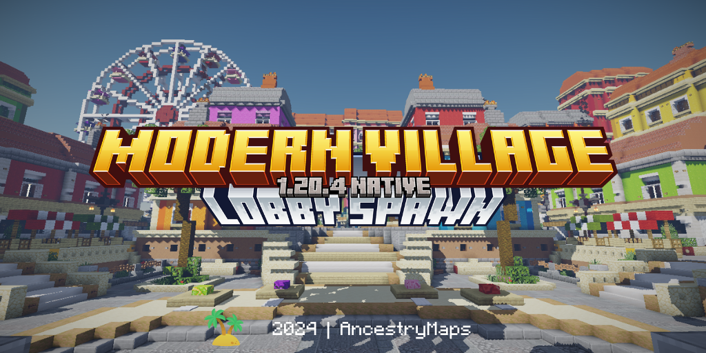 Lobby - Modern Village Map | 200x200 | BuiltByBit