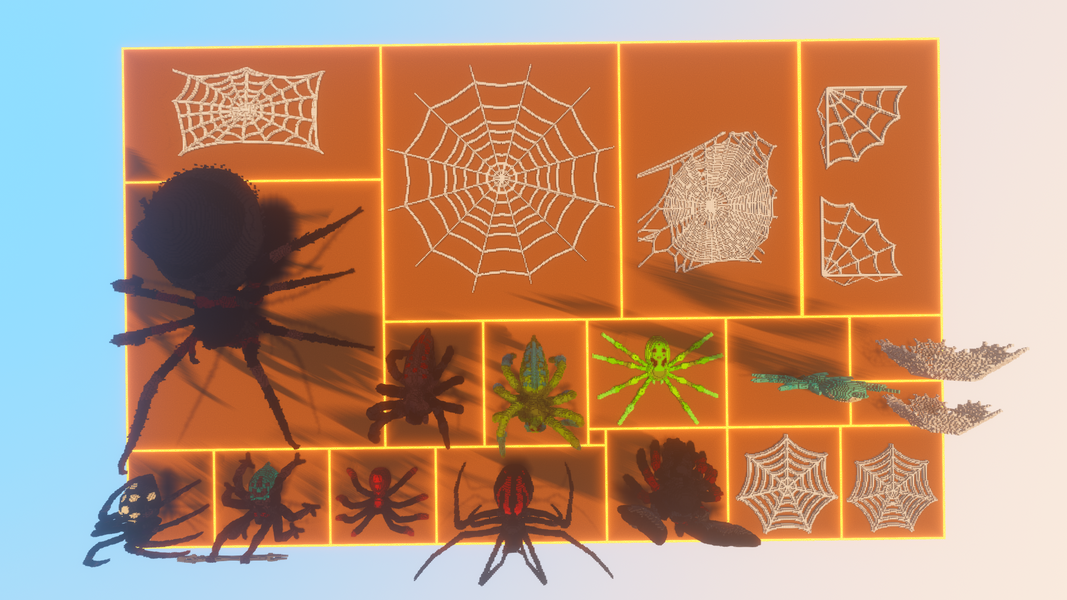 Spiders & Webs | Asset Pack | BuiltByBit