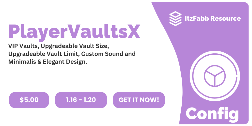 PlayerVaultsX RP | BuiltByBit