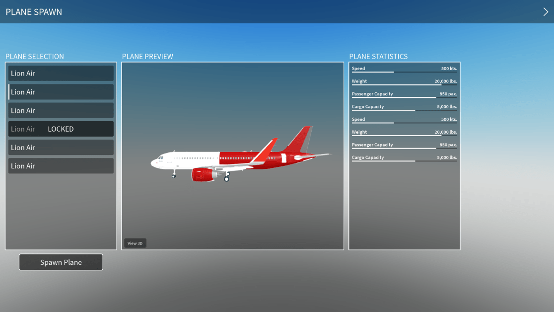 Plane Spawner UI | BuiltByBit