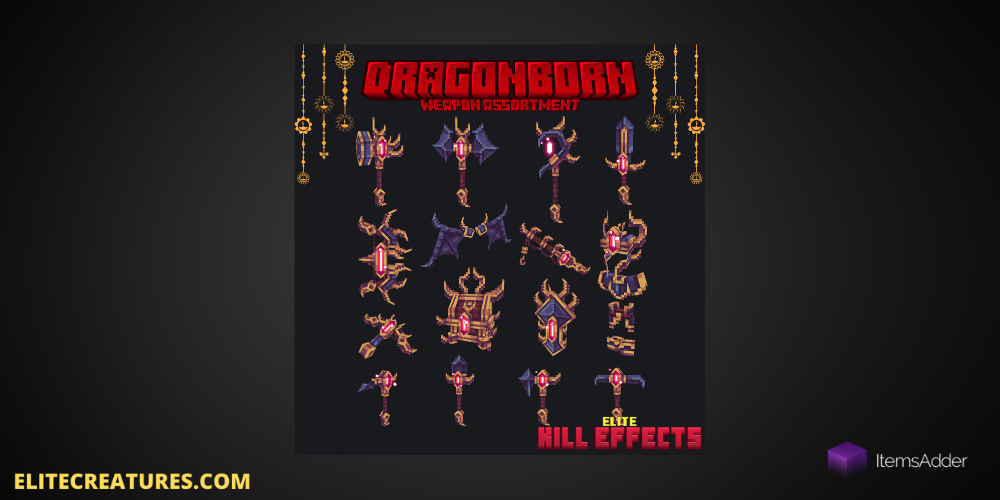 Dragonborn Weapon Assortment + Kill-Effe | BuiltByBit