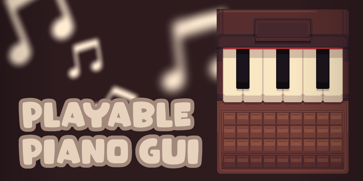 Custom Playable Piano GUI | BuiltByBit