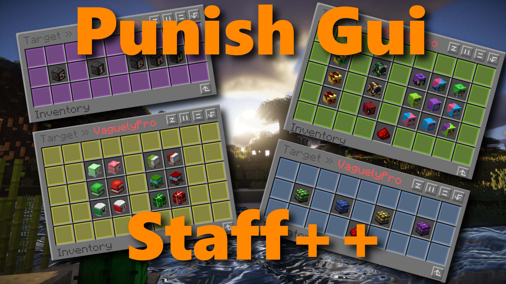 Staff++ Punish Gui DeluxeMenu | BuiltByBit