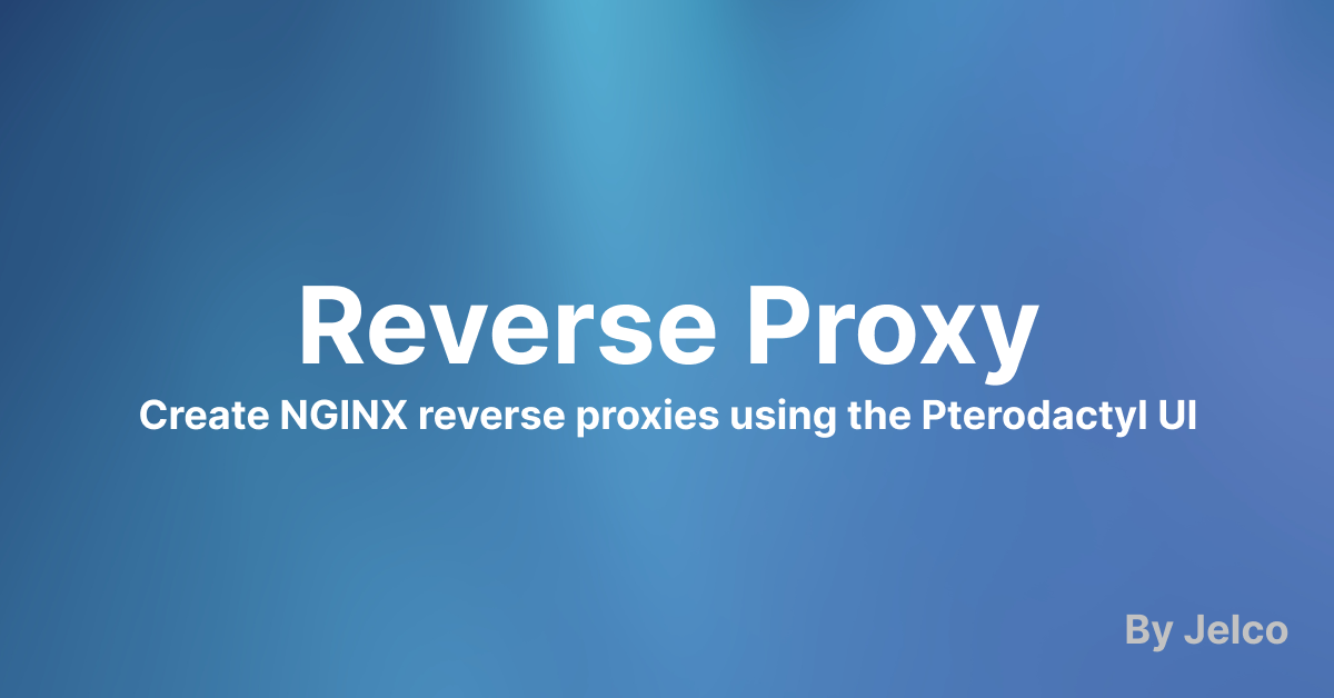 Reverse Proxy For Pterodactyl Builtbybit