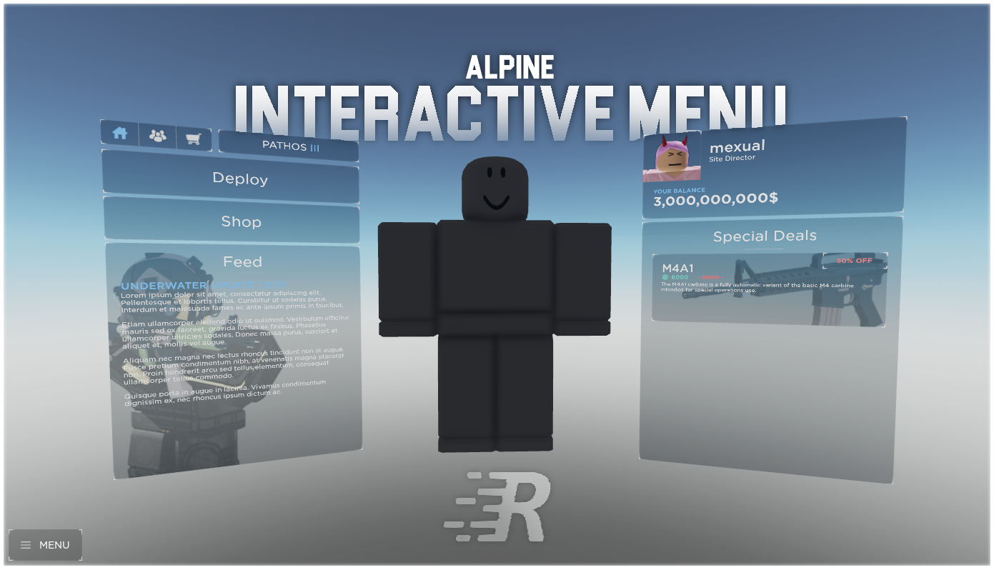 Alpine Interactive Menu | BuiltByBit