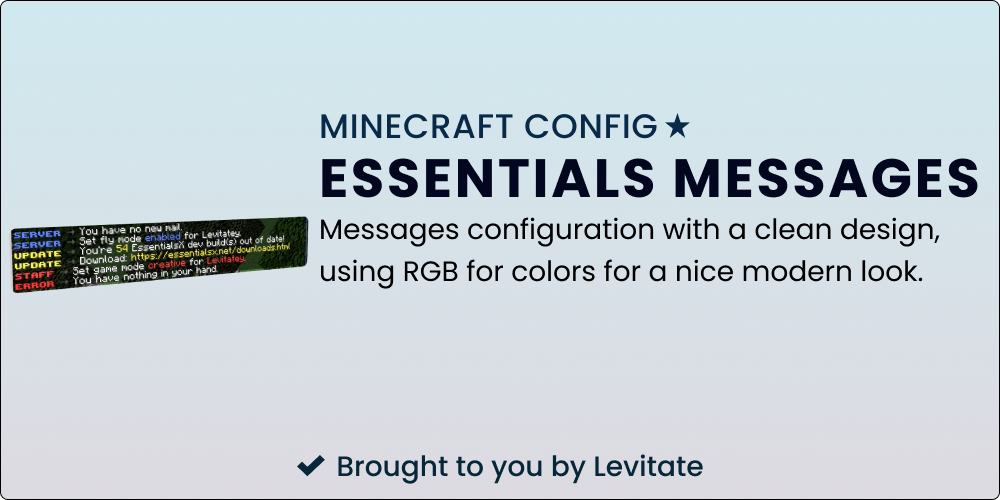 EssentialsX - Premium Config | BuiltByBit