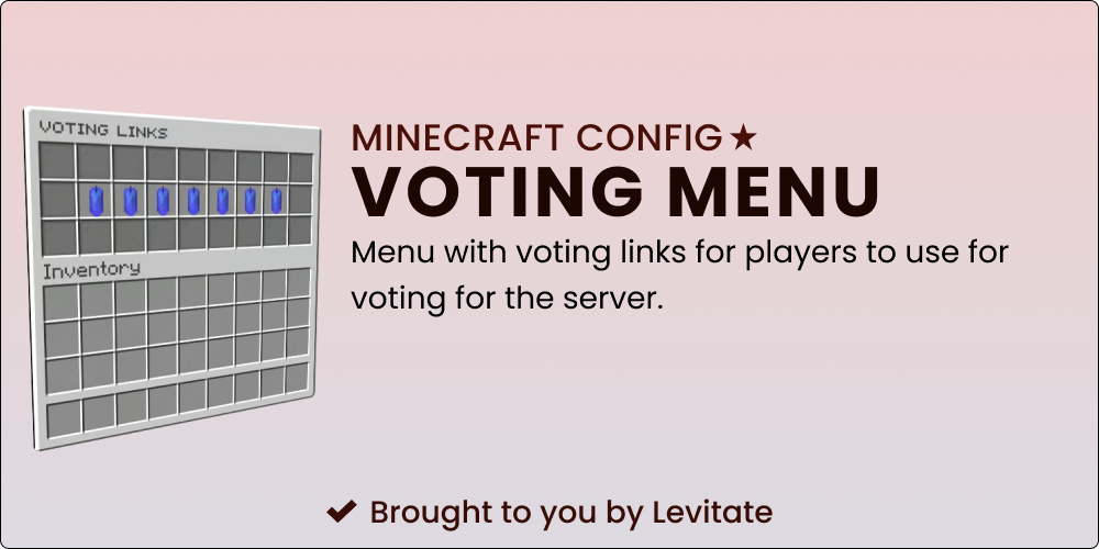 Vote Menu - Premium Config | BuiltByBit
