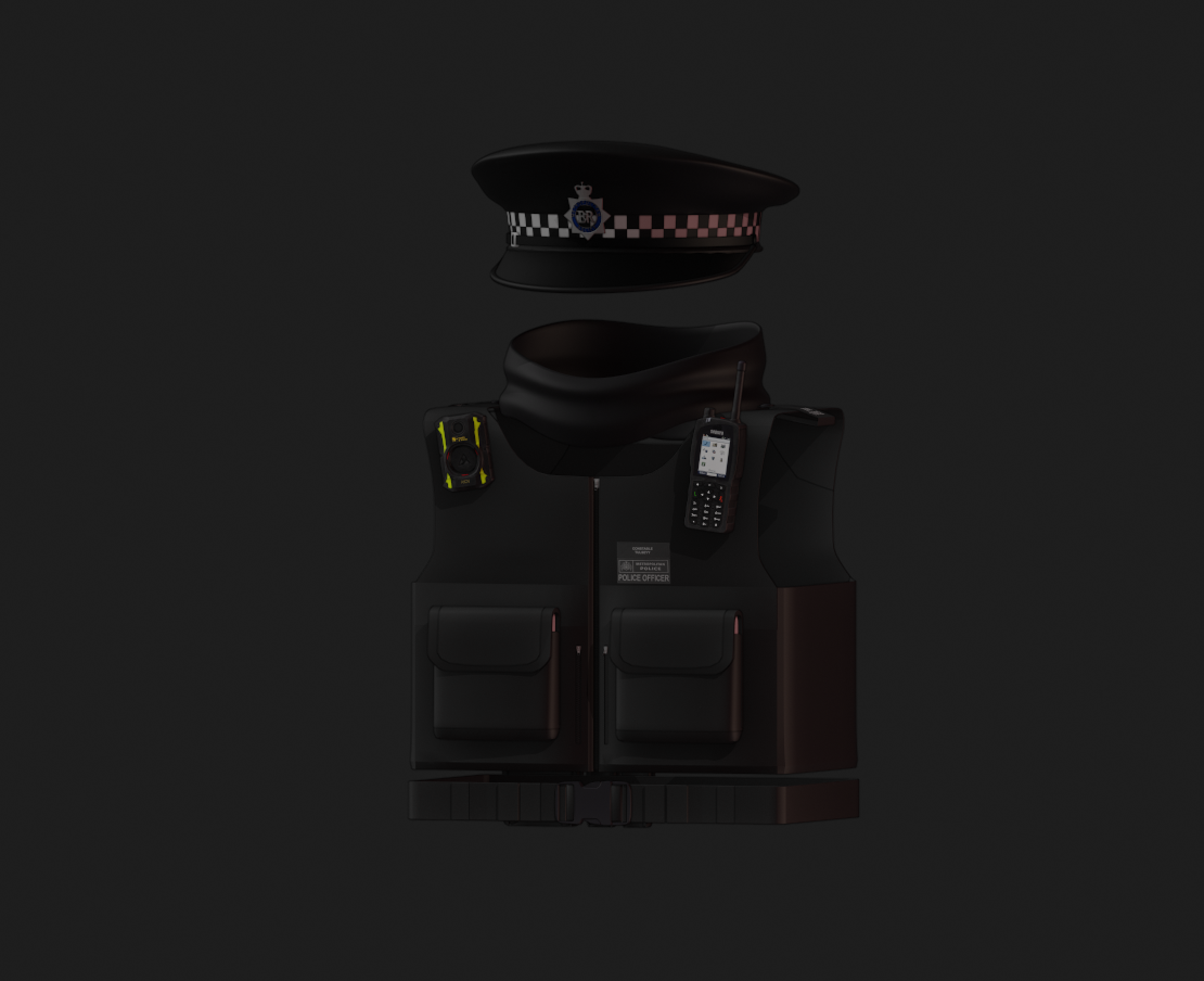 Metropolitan Police Vest and Peaked Cap | BuiltByBit