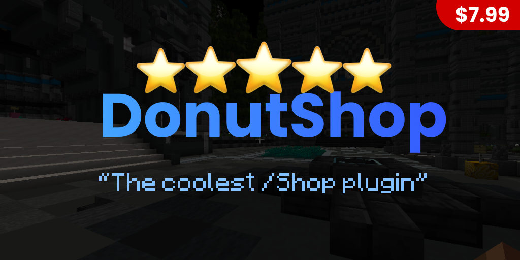 DonutShop - Unique shop system | BuiltByBit