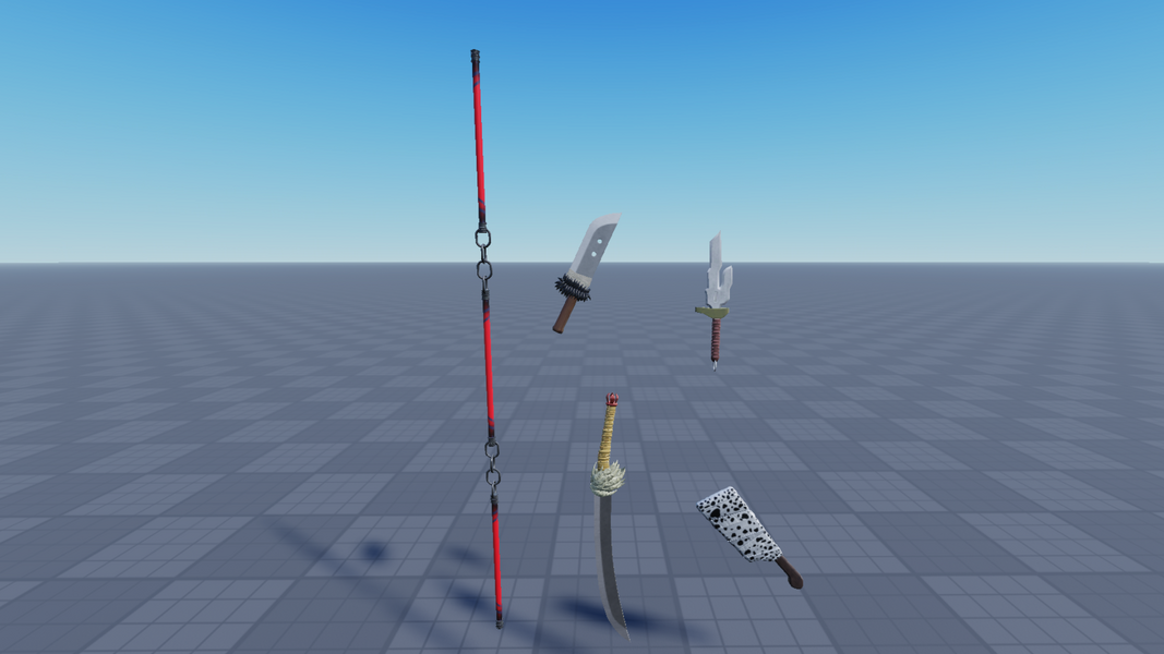 Anime High Poly Cursed Melee Weapons | BuiltByBit