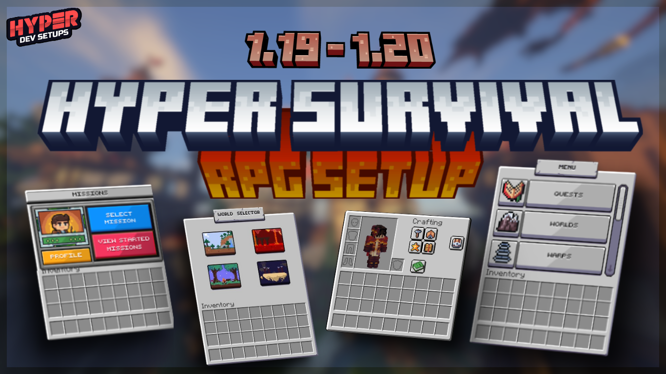 HYPER SURVIVAL SETUP - with Resourcepack | BuiltByBit