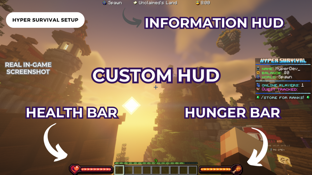 HYPER SURVIVAL SETUP - with Resourcepack | BuiltByBit