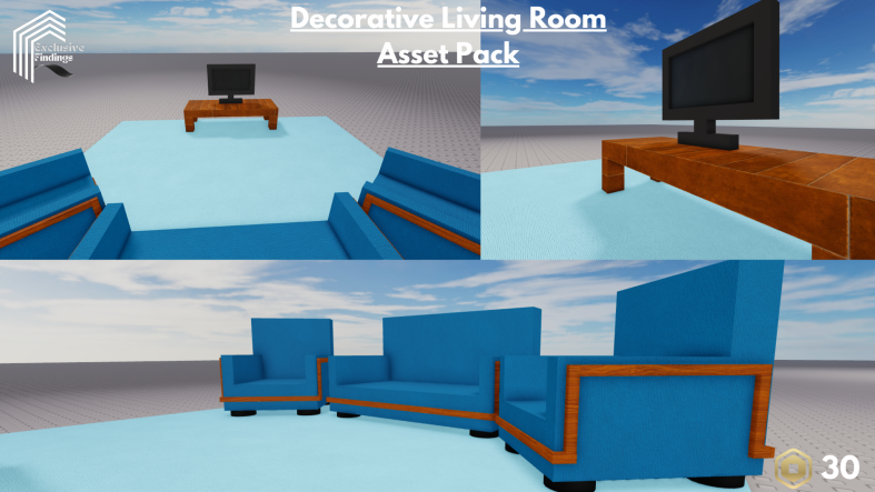 Decorative Living Room Asset Pack | BuiltByBit