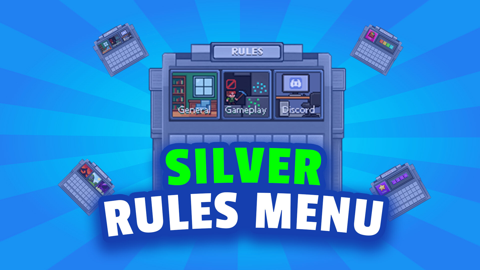 Rules Menu | Silver | Textured | BuiltByBit