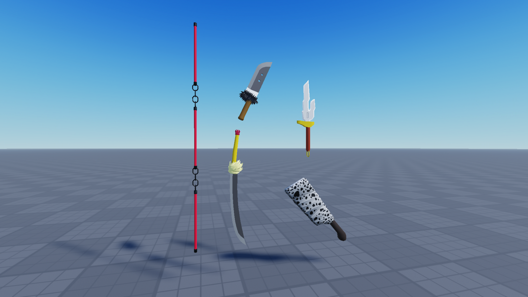 Anime Low Poly Cursed Melee Weapons | BuiltByBit